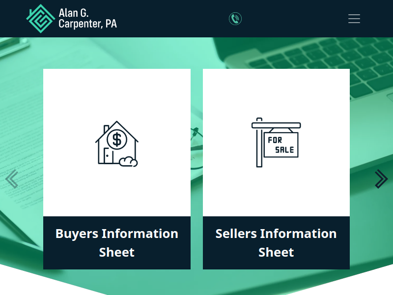 Home — Alan G. Carpenter, PA